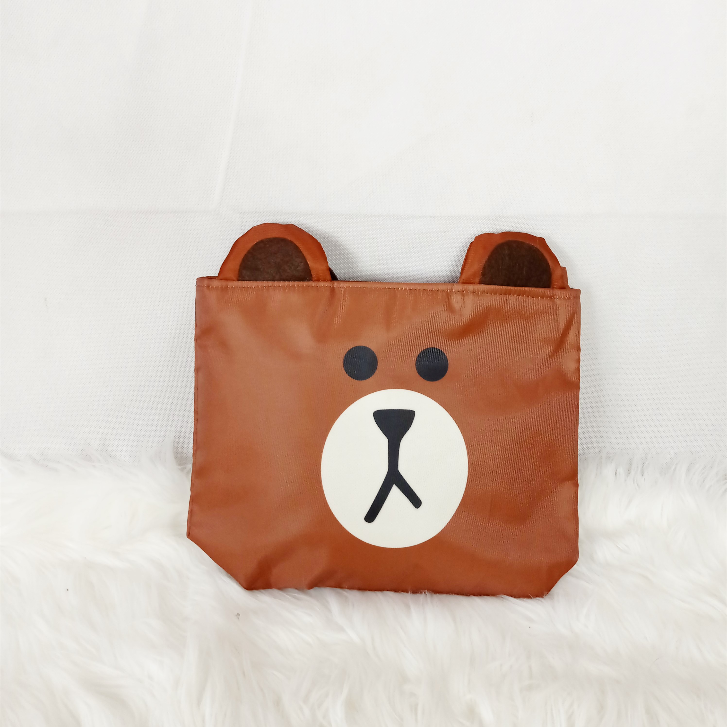 {READY STOCK} CARTOON SMALL HANDY BAG 21cm 7inch 卡通手拿包手提帆布袋小拎包便当袋 7寸Beg ...